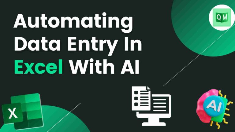 Automating Data Entry In Excel With AI