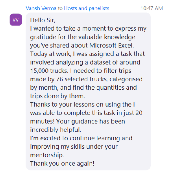 Advance Data Analytics Using MS Excel - Office Master